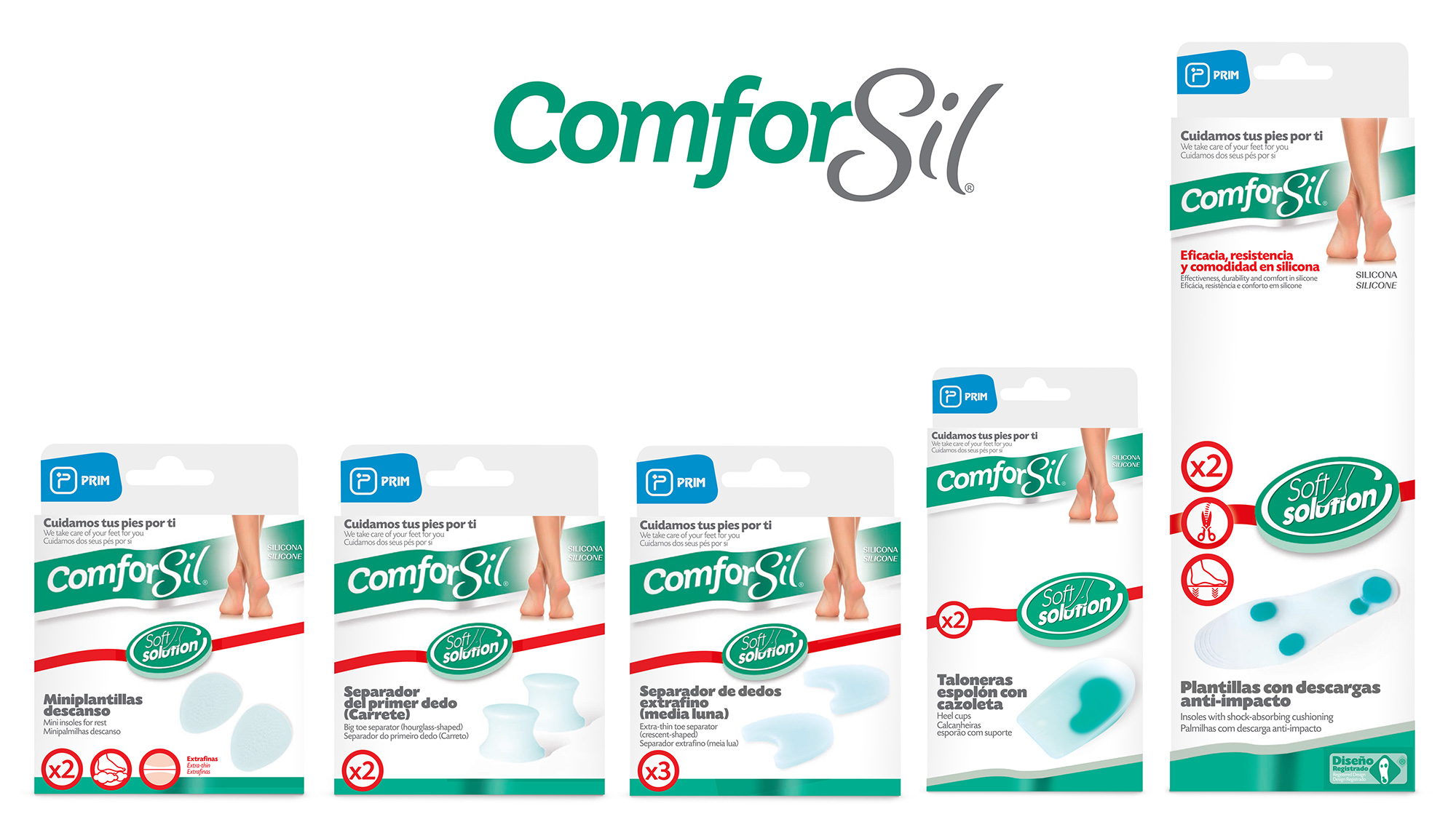 Separatory palców stopy (półksiężyce) PRIM Comforsil Sklep medyczny ...